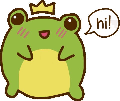 Frog Hello Sticker for iOS & Android | GIPHY