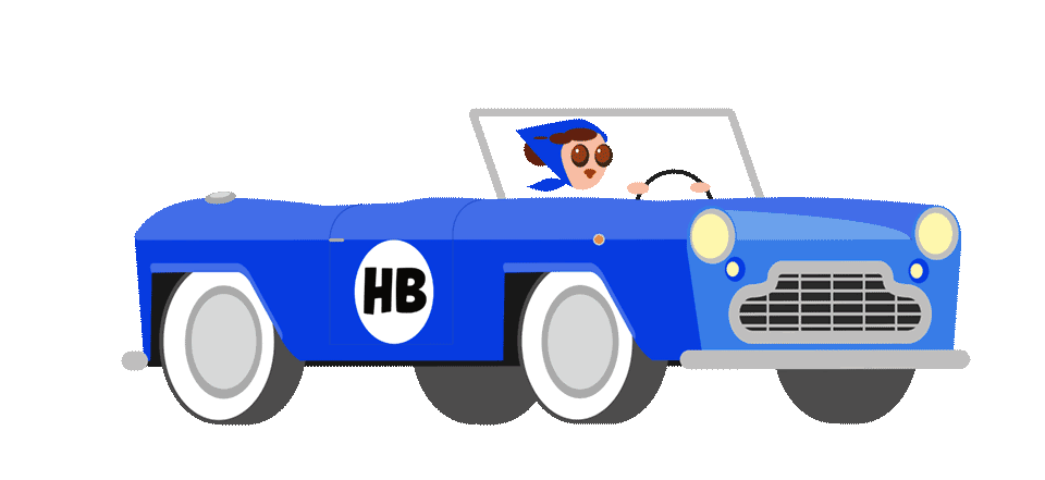 Animation Driving Sticker by Hilbrand Bos Illustrator for iOS & Android ...