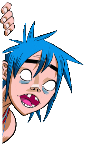 Pac-Man 2D Sticker by Gorillaz for iOS & Android | GIPHY