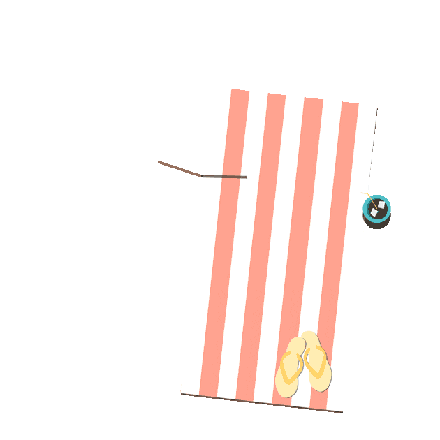 Beach Chillin Sticker by The Fabric of Our Lives for iOS & Android | GIPHY