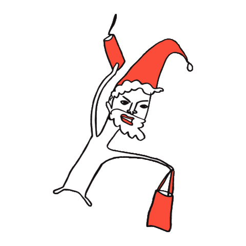 Christmas Santa Sticker by MALT Studio for iOS & Android | GIPHY