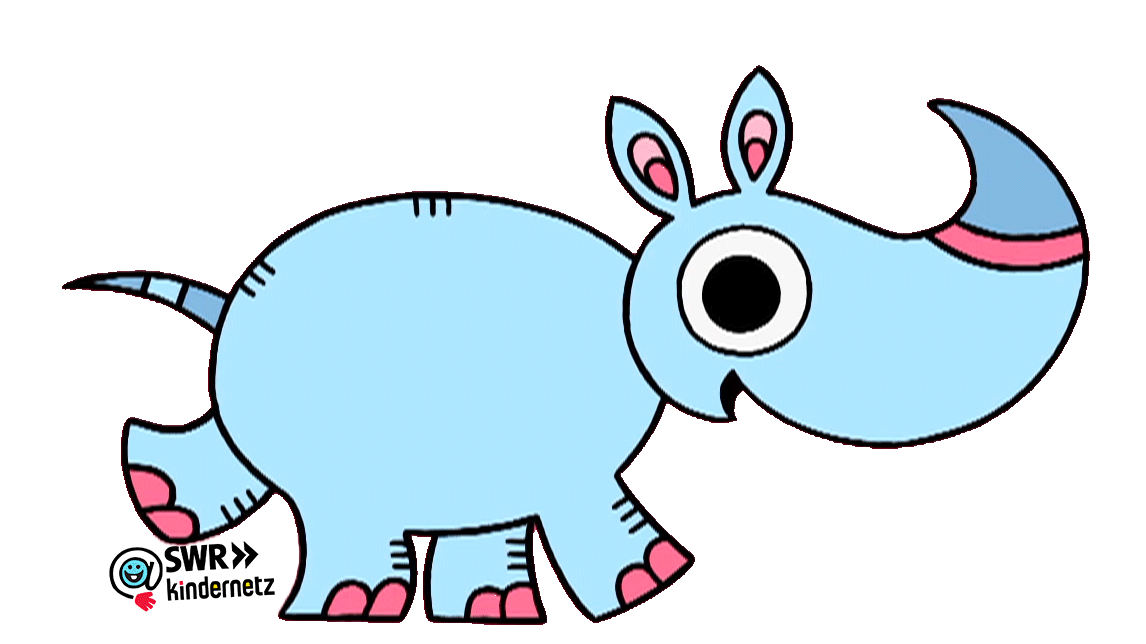 Animation Rhino Sticker by SWR Kindernetz for iOS & Android | GIPHY