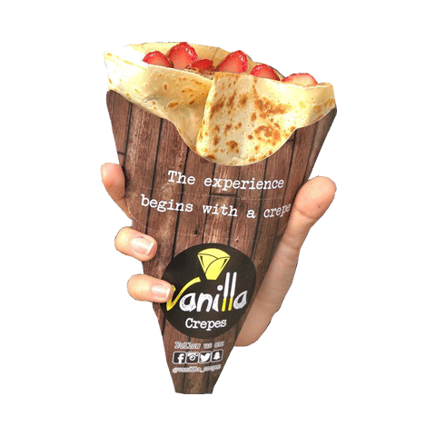 Strawberry Crepe Sticker by vanilla_crepes for iOS & Android | GIPHY
