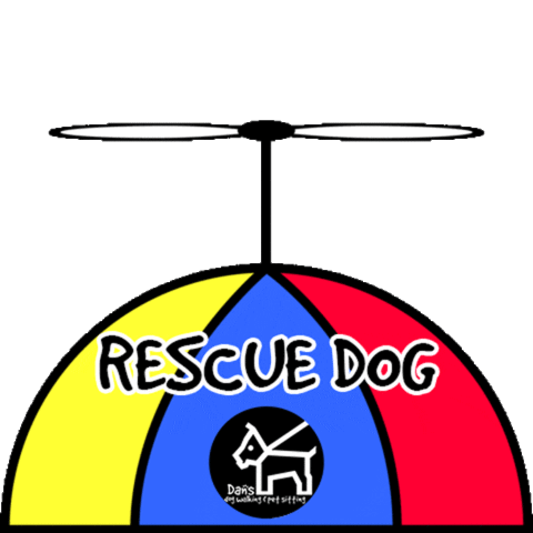 Rescue Dog Sticker by Dan's Dog Walking & Pet Sitting for iOS & Android ...