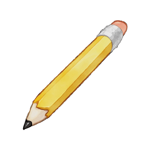 School Pencil Sticker for iOS & Android | GIPHY