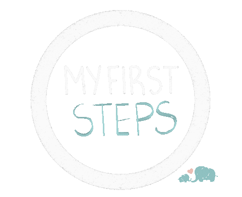 My First Steps Sticker by Baby Nest Designs for iOS & Android | GIPHY