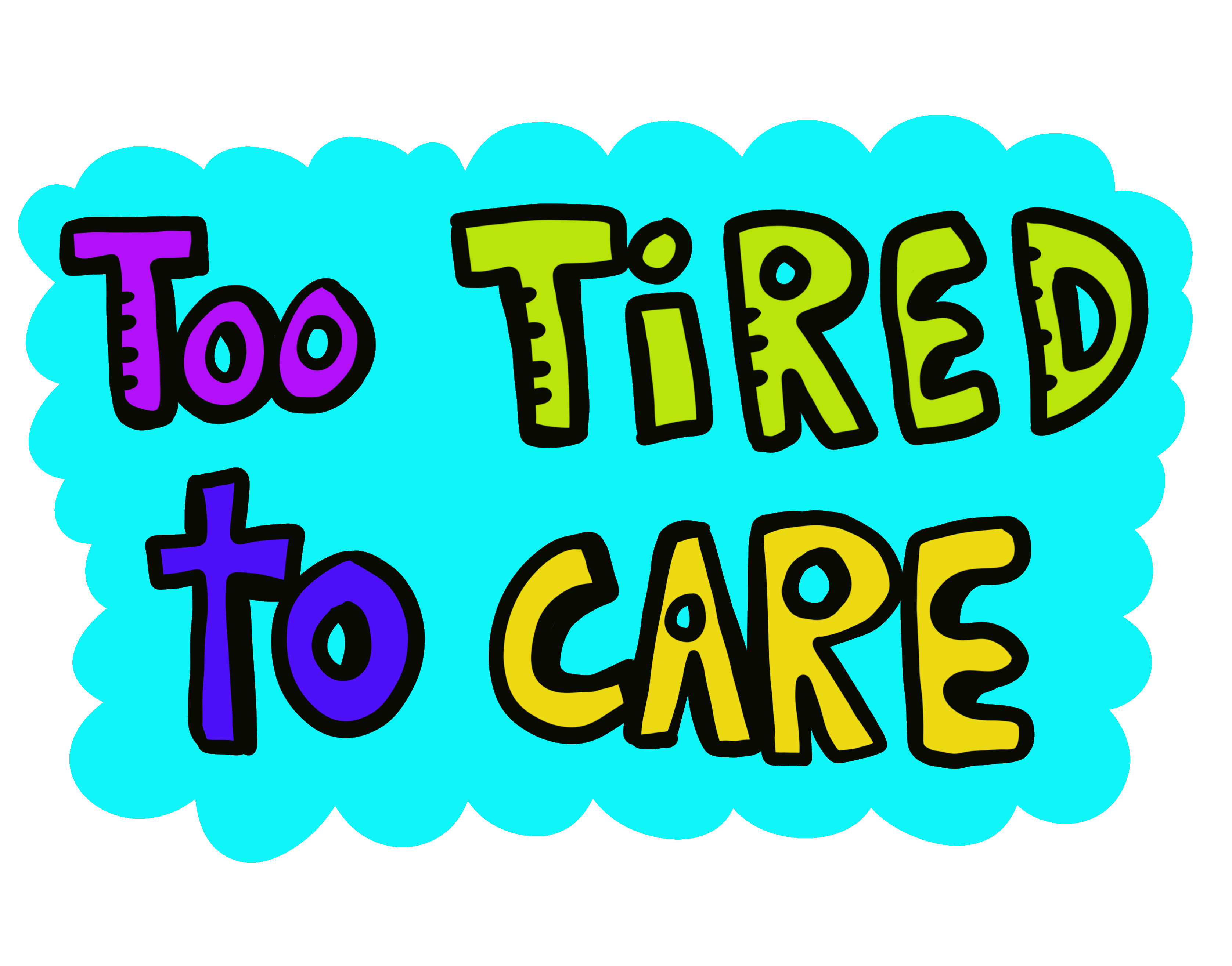 Tired Text Sticker by Jelene for iOS & Android | GIPHY