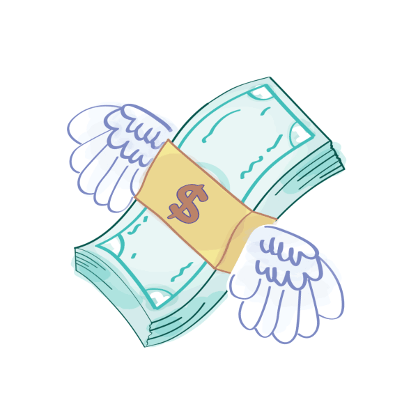 Money Fly Sticker by theSkimm for iOS & Android | GIPHY