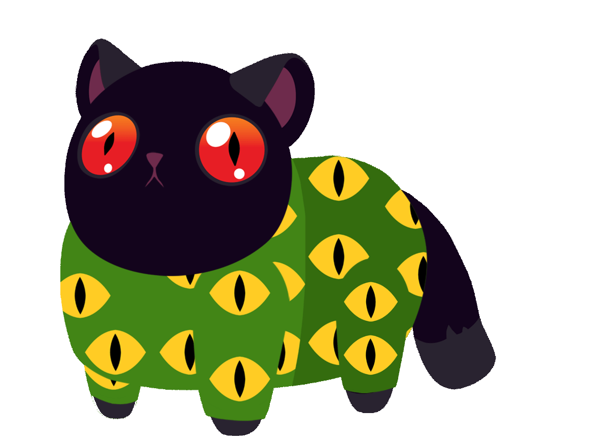 Happy Black Cat Sticker by Unicorn Pirates Studio for iOS & Android | GIPHY