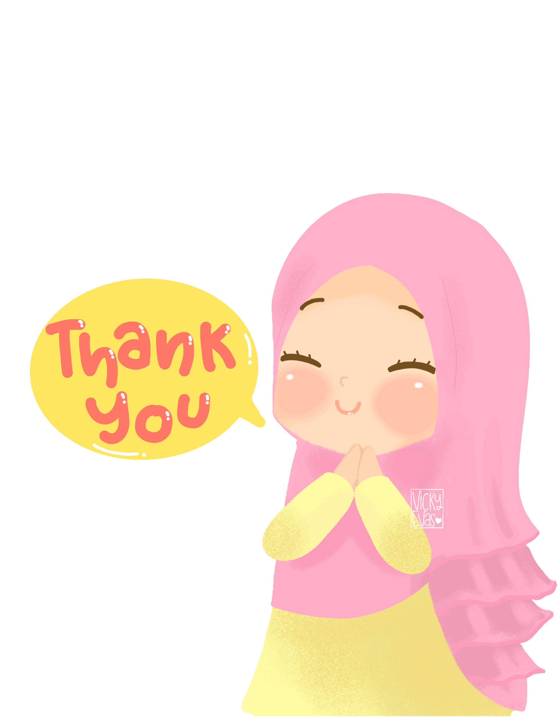 Thank Hijab Sticker for iOS & Android | GIPHY