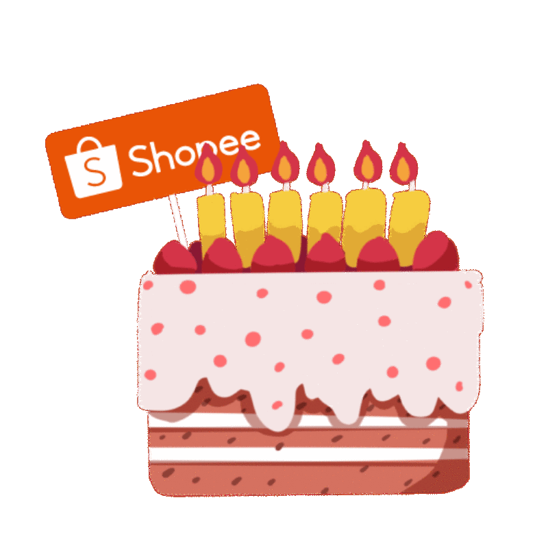 Happy Party Sticker by Shopee for iOS & Android | GIPHY