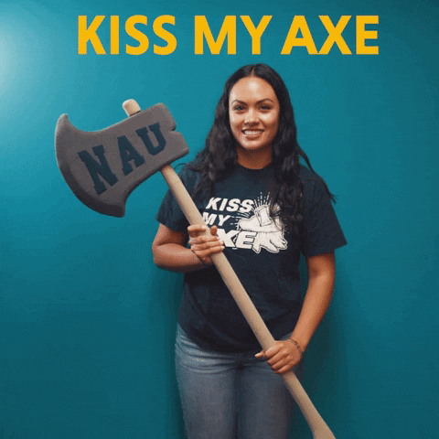 Northern Arizona University Axe GIF by NAU Social - Find & Share on GIPHY