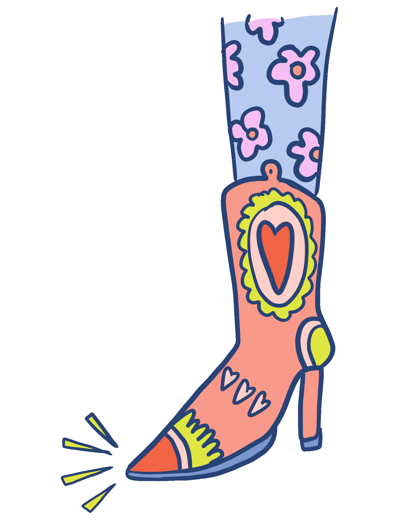 Heart Tapping Sticker by Heather Buchanan for iOS & Android | GIPHY