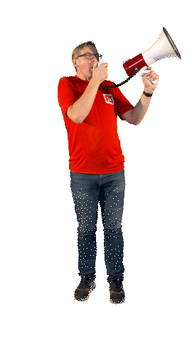 Rs Megaphone Sticker by Tom Noeding for iOS & Android | GIPHY