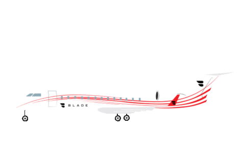 Private Jet Vacation Sticker by BLADE for iOS & Android | GIPHY