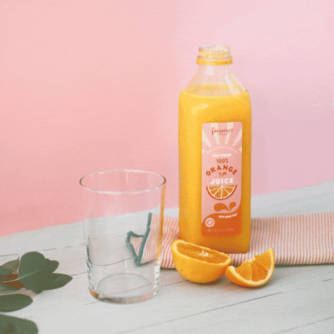 Pouring Orange Juice GIF by Imperfect Foods - Find & Share on GIPHY