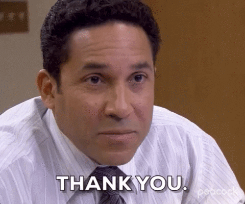 The Office Thank You Gif