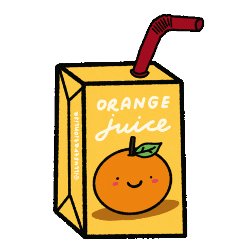 Orange Juice Cartoon