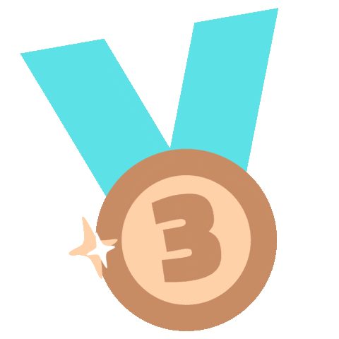 Bronze Medal Gym Sticker for iOS & Android | GIPHY