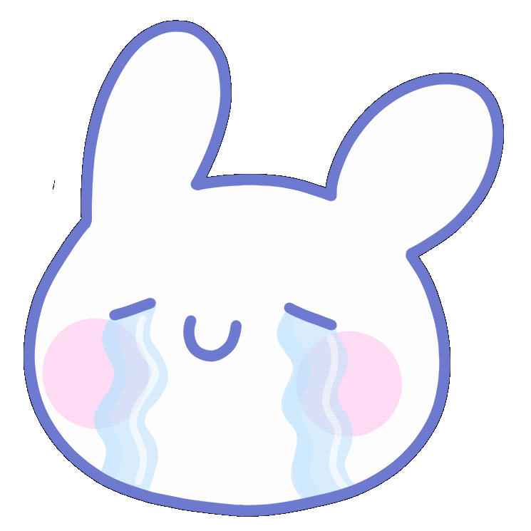 Bunny Crying Sticker by paulapastela for iOS & Android | GIPHY
