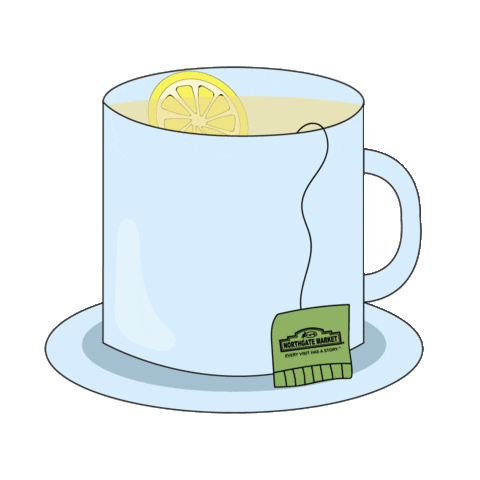 Hot Tea Sticker by Northgate Gonzalez Market for iOS & Android | GIPHY