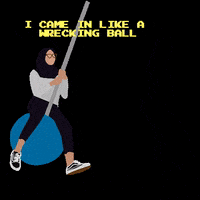 Miley Cyrus Wrecking Ball Throw Gif