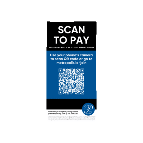 Metropolis Qr Code Sticker by Premier Parking for iOS & Android | GIPHY