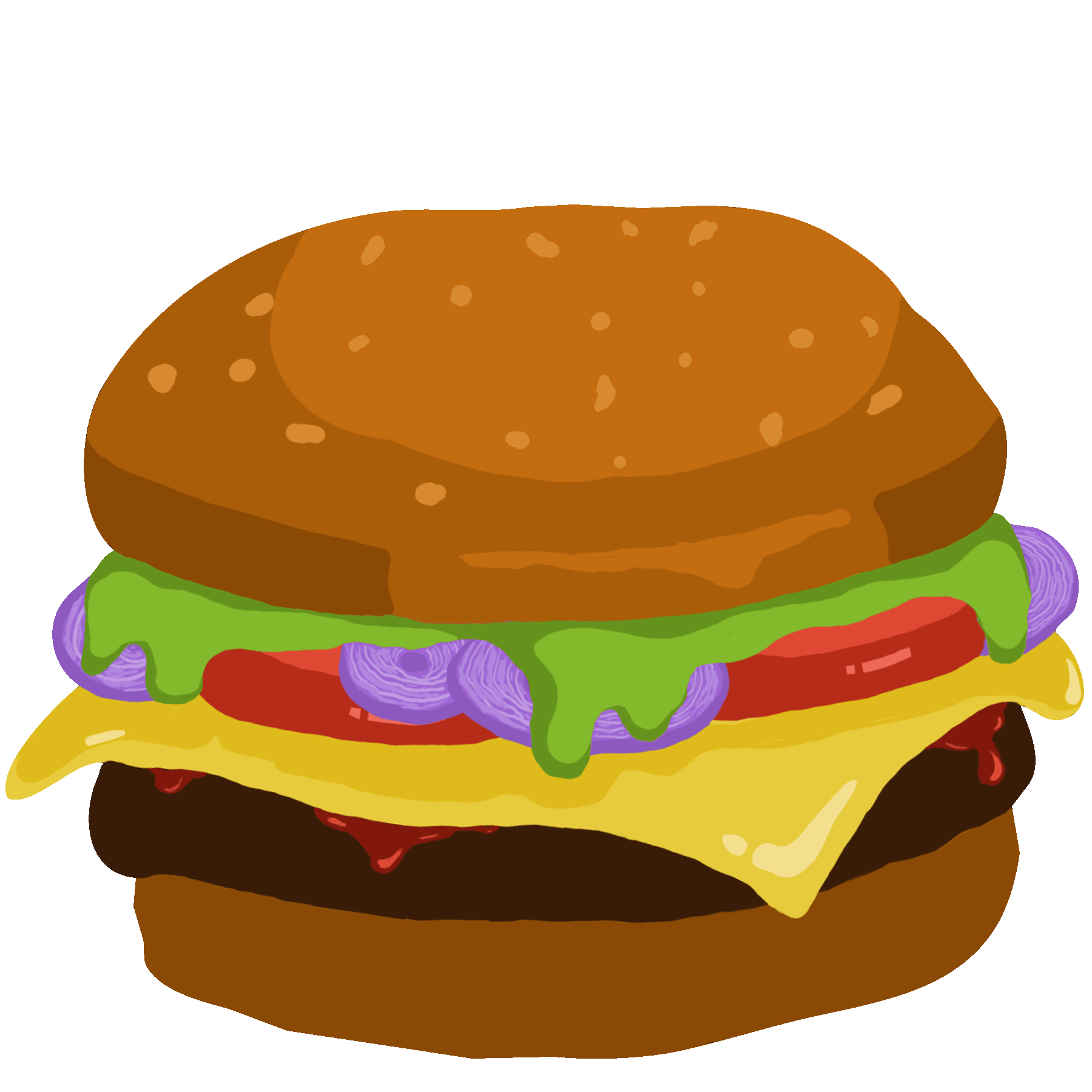 Hungry Bobs Burgers Sticker by Studio Neuhaus for iOS & Android | GIPHY