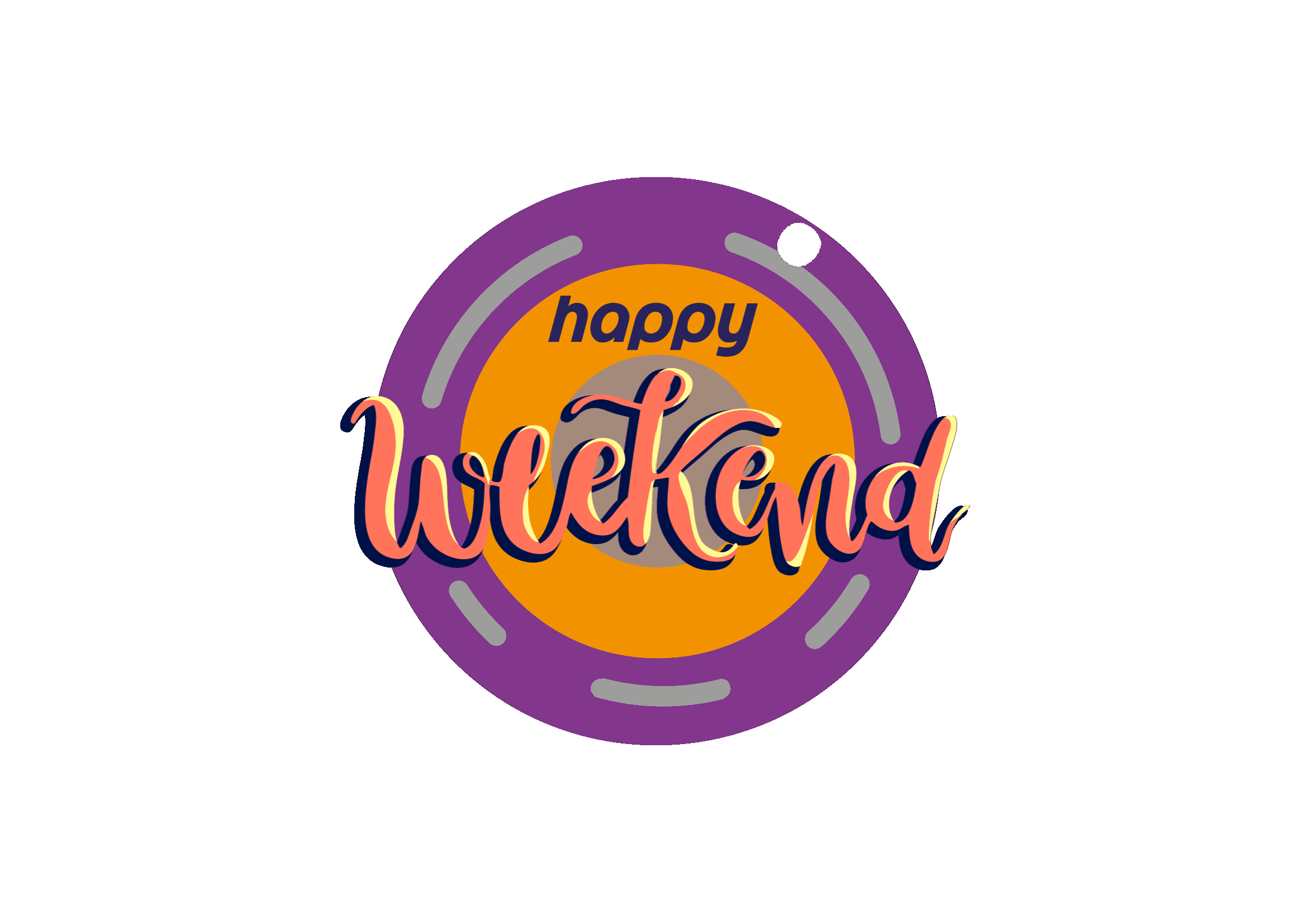 Weekend Sticker by Sdigital Atelier for iOS & Android | GIPHY