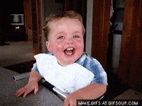 Laughing Baby Falls Gif