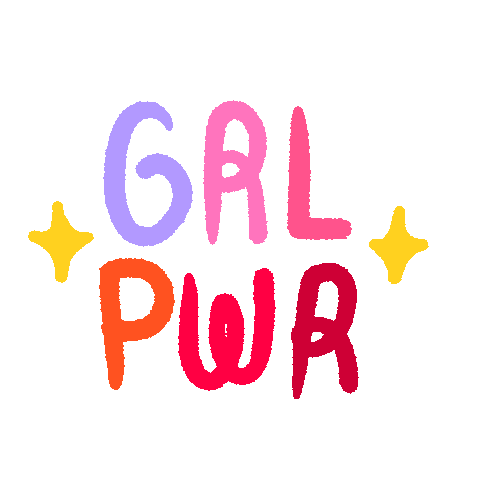 Girl Power Sticker by Vania Bachur for iOS & Android | GIPHY