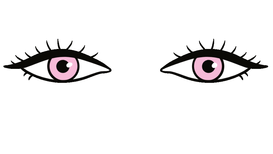 Pink Eye Roll Sticker for iOS & Android | GIPHY