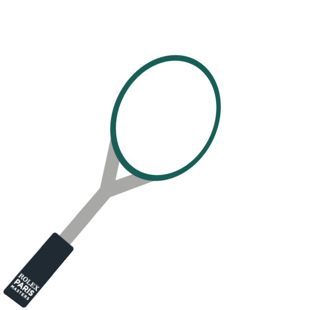 Atp Tour Tennis Sticker by Rolex Paris Masters for iOS & Android | GIPHY