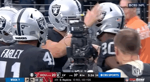 Las Vegas Raiders Football GIF by NFL - Find & Share on GIPHY
