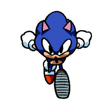 Sonic Running Sprite Gif