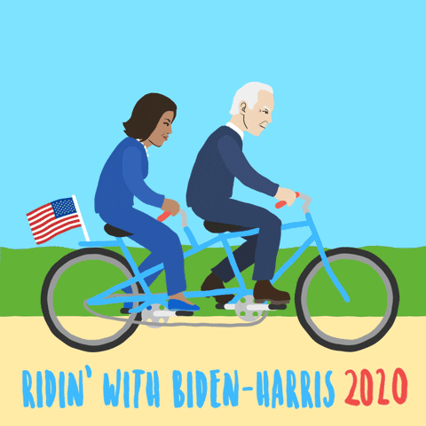 Biden Harris On Bike GIFs - Get the best GIF on GIPHY