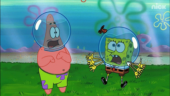 Scared Patrick Star GIF by SpongeBob SquarePants - Find & Share on GIPHY