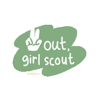 Peace Out Girl Scout Gif