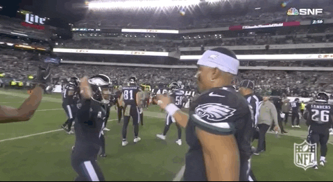 High Five Philadelphia Eagles GIF by NFL - Find & Share on GIPHY