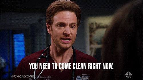 You Need To Come Clean Right Now GIF by One Chicago - Find & Share on GIPHY