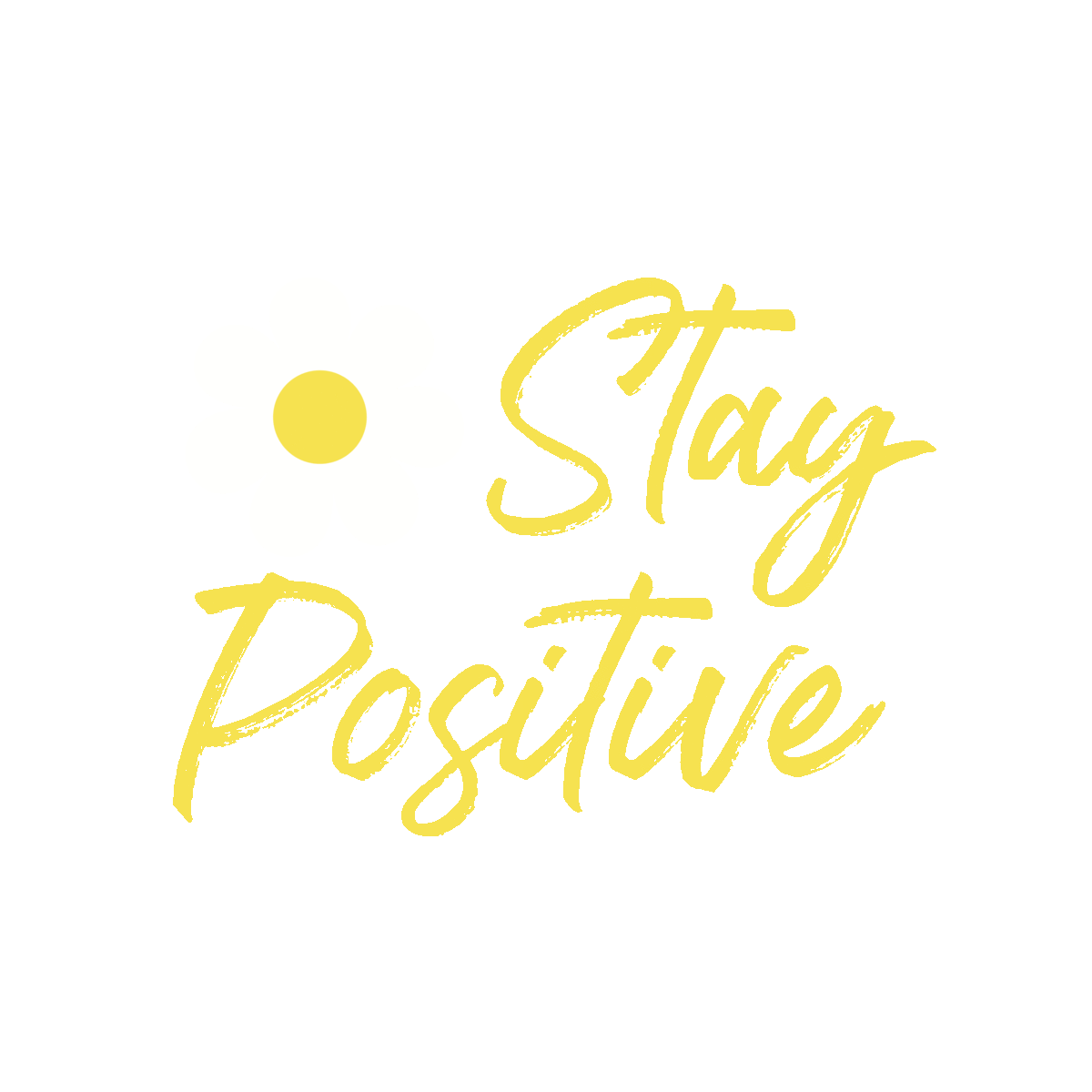 Stay Positive Sticker by Power of Positivity for iOS & Android | GIPHY