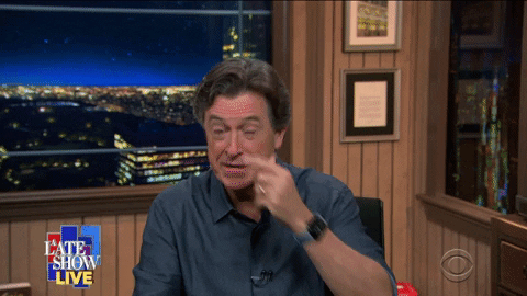 Stephen Colbert Wiping Eyes GIF by The Late Show With Stephen Colbert ...
