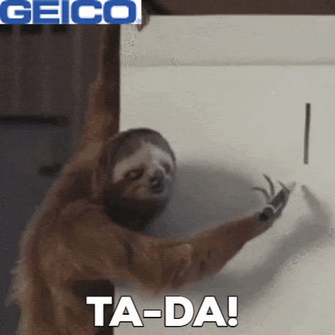 Baby Sloth Hug Gif