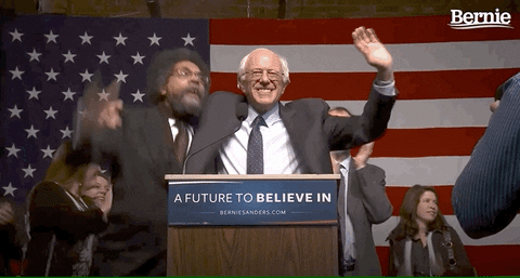 Feel The Bern Democrats GIF by Bernie Sanders - Find & Share on GIPHY