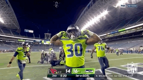 Flexing Seattle Seahawks GIF by NFL - Find & Share on GIPHY