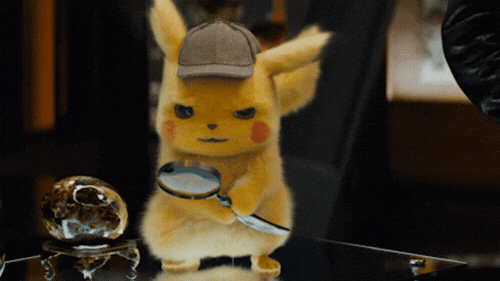 pokemon, pikachu, looking, check it out, detective pikachu, magnifying ...