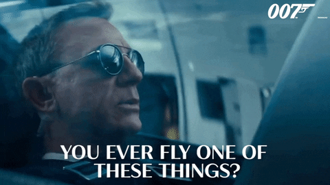 Daniel Craig Plane GIF by James Bond 007 - Find & Share on GIPHY
