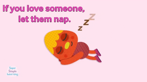 Tired Happy Sunday GIF by Super Simple - Find & Share on GIPHY