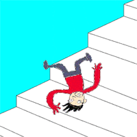 Drunk Man Falling Down Stairs GIFs - Get the best GIF on GIPHY