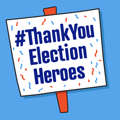 Election 2020 Thank You GIF by INTO ACTION - Find & Share on GIPHY